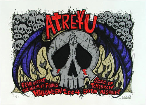 Print Mafia Atreyu Poster